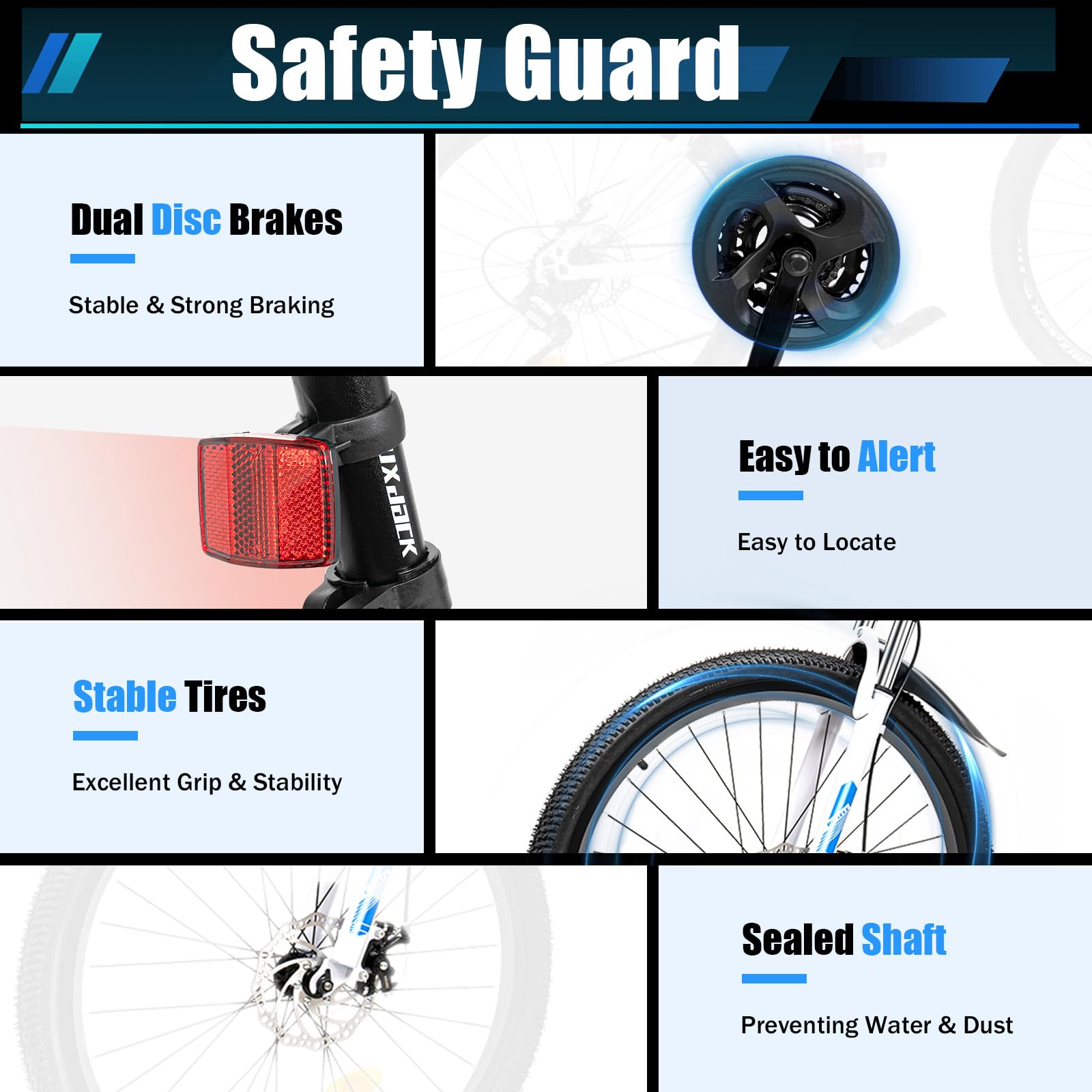 WenDissy 26" Mountain Biking, Steel Frame Folding Adult Bicycle, Disc Brakes Front and Rear 21-Speed Shifting Full Suspension Mountain Biking for Men Women