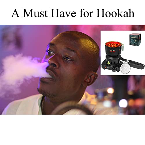 NewBeeclassic Electric Charcoal Starter,650W Durable Faster Coals Burner with Detachable Handle Stainless Steel Grill 49ft Cable,Multipurpose Fast Heating for Hookah BBQ Kitchen etc