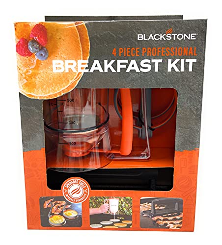 Blackstone Authentic Griddle Professional Starter Bundle: Griddle Kit, Breakfast Kit, Seasoning & Conditioner, and Grease Cup Liners