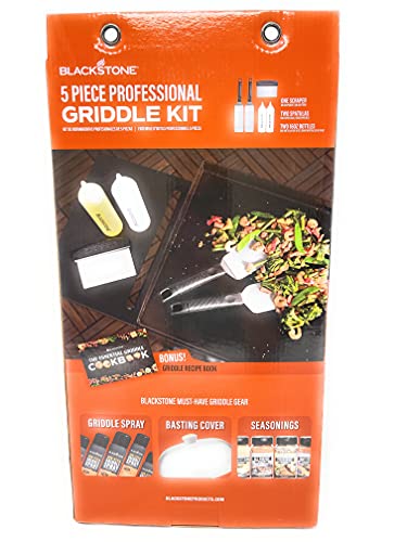 Blackstone Authentic Griddle Professional Starter Bundle: Griddle Kit, Breakfast Kit, Seasoning & Conditioner, and Grease Cup Liners