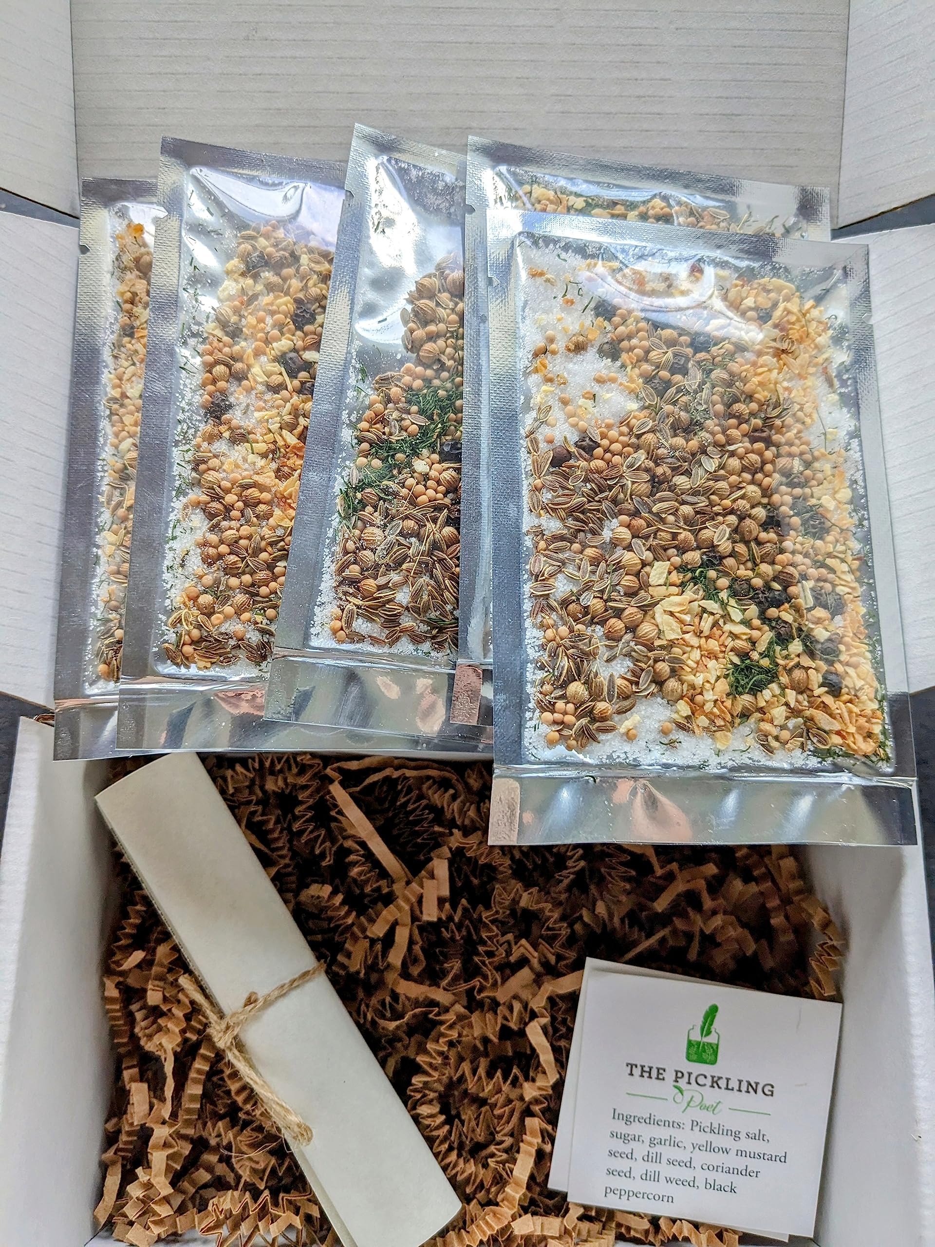 D.I.Y Pickle Kit Refills | 5 Dill & Garlic Pickle Spice Packets | The Pickling Poet