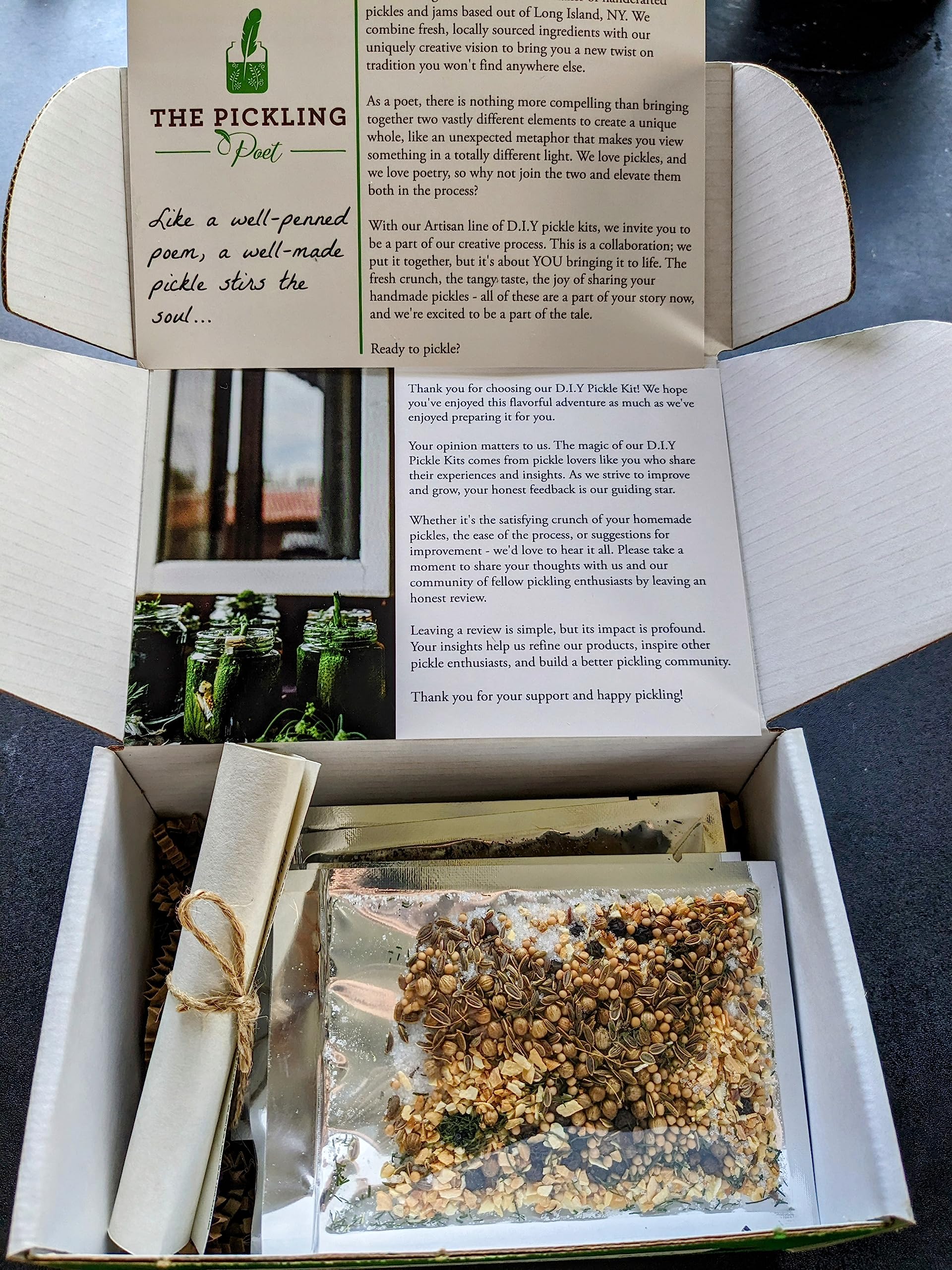 D.I.Y Pickle Kit Refills | 5 Dill & Garlic Pickle Spice Packets | The Pickling Poet