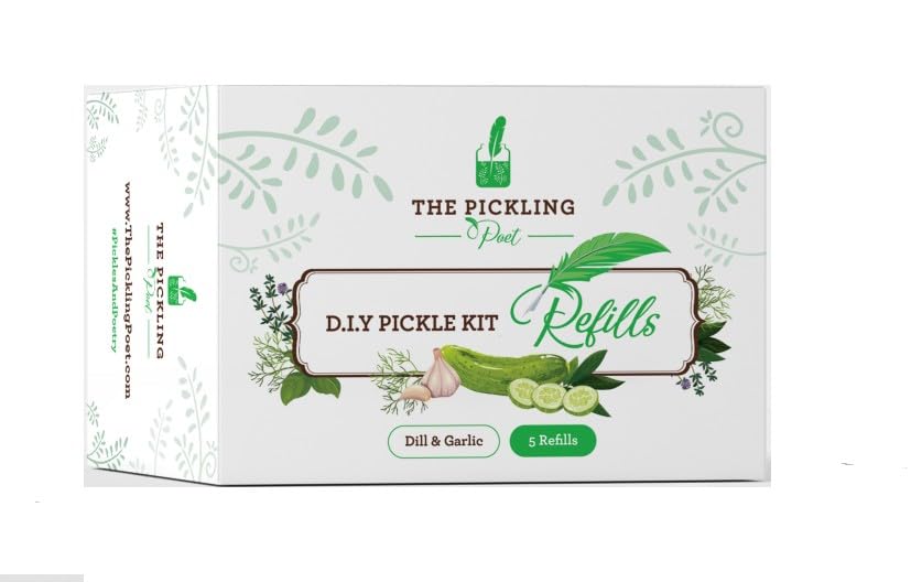 D.I.Y Pickle Kit Refills | 5 Dill & Garlic Pickle Spice Packets | The Pickling Poet