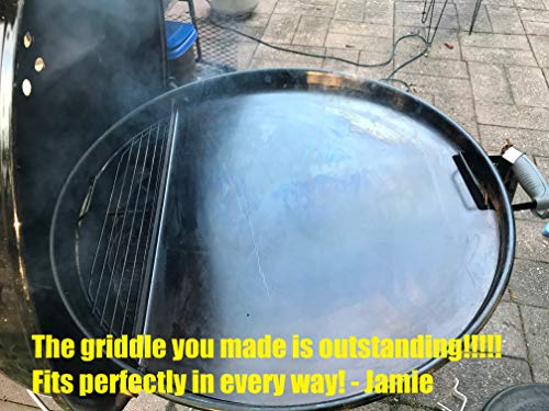 Griddle Plate for Weber Kettle Charcoal Grill (For 22.5-inch Weber Kettle Grill)