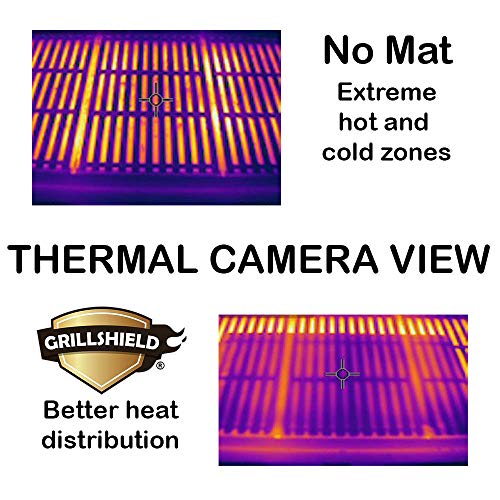 GrillShield - 3 Heavy Duty 600 Degree Grill and Bake Mats - 13 X 16 inches Non Stick Mats for BBQ & Baking, Reusable and Easy to Clean