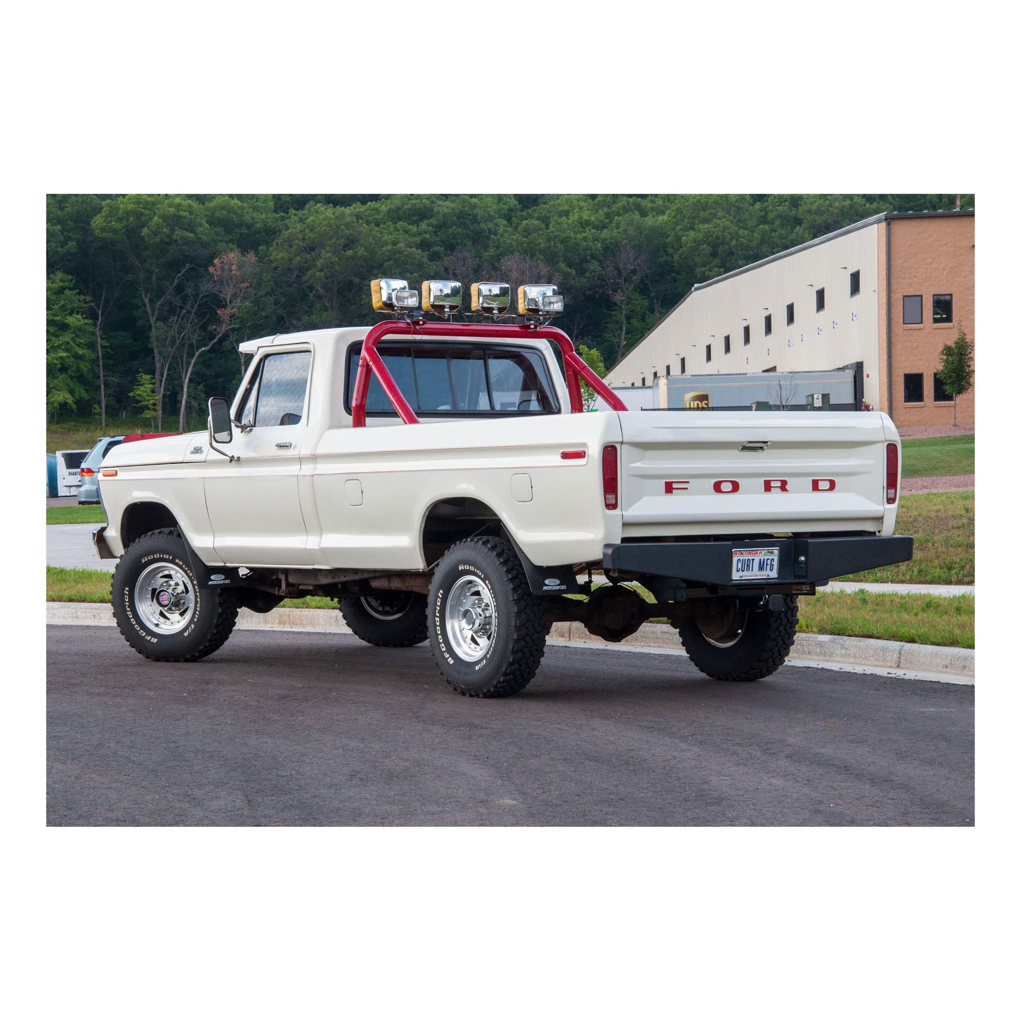 CURT 13310 Class 3 Trailer Hitch, 2-Inch Receiver, Drilling Required, Fits Select Dodge D-Series, Ford F-Series, Bronco