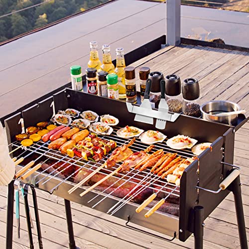 2 Pack Stainless Steel Griddle Spatula Holder, Grill Barbecue Tool Rack, Griddle Accessories for Grilling Utensils Scrapers Charcoal Grills,Compatible with Blackstone Camp Chef Royal Gourmet