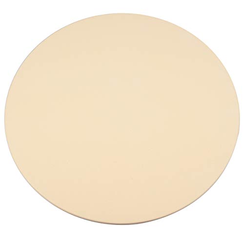 Pizza Stone for Oven, Grill, BBQ - Round 5/8 Inch Extra Thick Baking Stone w/Safe & Even Heating - XL 16.5" Pan for Crispy Crust, Made of Heavy Duty Cordierite can Withstand 550+ Degrees Fahrenheit