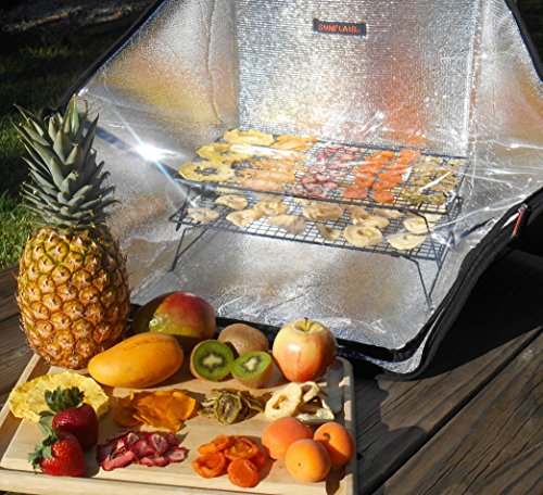 Sunflair Portable Solar Oven Deluxe with Complete Cookware, Dehydrating Racks, and Thermometer - Great for Camping, Outdoor Activities