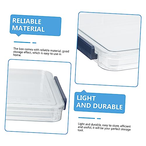 Didiseaon A4 File Organizer Board Game Storage Multifunctional Desk Organizer Plastic Desk Shelf Document Holder Case Clear File Case Desktop File Case Cosmetic Storage Box The Pet Student