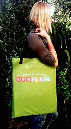 Sunflair Portable Solar Oven Deluxe with Complete Cookware, Dehydrating Racks, and Thermometer - Great for Camping, Outdoor Activities