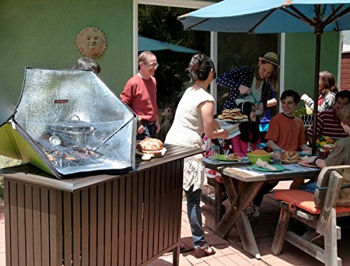 Sunflair Portable Solar Oven Deluxe with Complete Cookware, Dehydrating Racks, and Thermometer - Great for Camping, Outdoor Activities