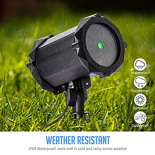 Lunhoo Christmas Laser Lights 18 pic Star Projector Party Lighting for Christmas Halloween and Holiday