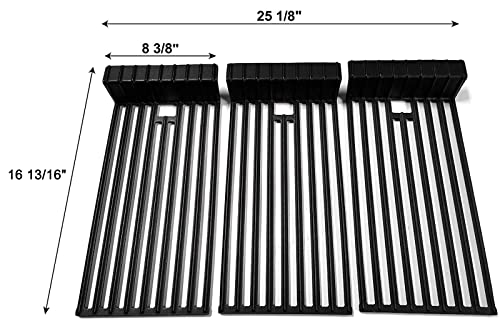 Grill Grates for Broilmaster Grill Parts, Broilmaster P3, G3, S3, U3, D3, Broilmaster G-3 (Single Post), G-3 (Twin Post), G-3 EXPL, G-3 EXPN, G-3 TXPL, G-3 TXPN, Thermos 56036T, Matte Enamel Cast Iron