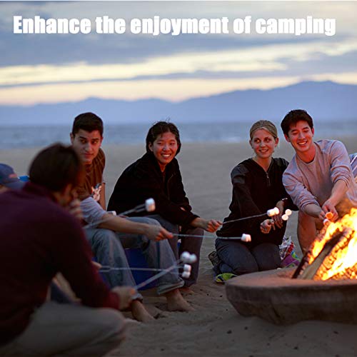 GOLF Marshmallow Roasting Sticks, 5 Pack Extra Long 34ββ Stainless Telescoping Hot Dog Smores Skewers Kids Safe Barbecue Forks for Campfire, Camping, Bonfire and Grill