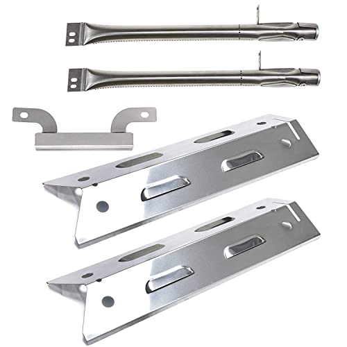 Yiming Grill Replacement Parts for Brinkman 810-4220-S, Stainless Steel Grill Heat Plate Shields, Pipe Burner Tubes, Carryover Tube for Brinkmann 810-4220-S Grill Models.