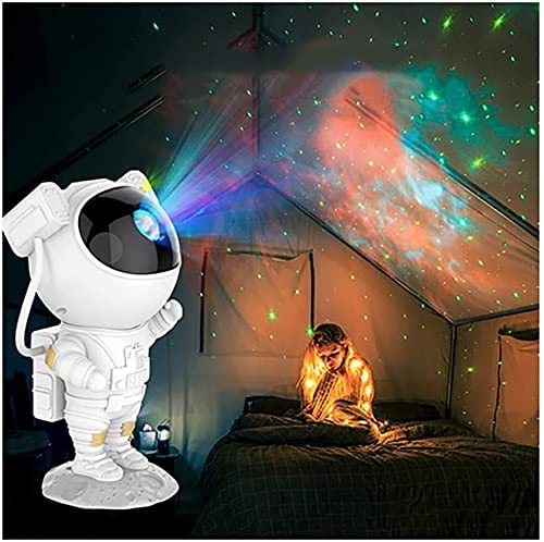 Utnmdd Astronaut Light Star Galaxy Projector - Star Night Light for Kids LED Sky Astronaut Projector with Timer, Remote Control and 360°Adjustable Rotating for Bedroom (Astronaut)