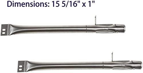 Yiming Grill Replacement Parts for Brinkman 810-4220-S, Stainless Steel Grill Heat Plate Shields, Pipe Burner Tubes, Carryover Tube for Brinkmann 810-4220-S Grill Models.