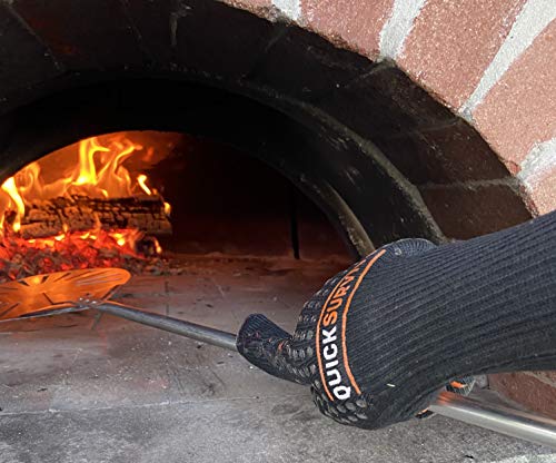 QUICKSURVIVE - Extreme Heat Resistant Glove up to 932F for BBQ, Grilling, Baking Fire Pit and Fire Place Fire Safety Glove ( 2 Gloves Total)