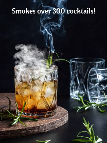 Smoke Board’s Old Fashioned Cocktail Smoker Kit with Torch - Whiskey/Bourbon Drink Infuser with Three Wood Chips, Smoker Kit Includes, Mixing Glass, Smoke Board, and Torch Lighter, USA Based Company
