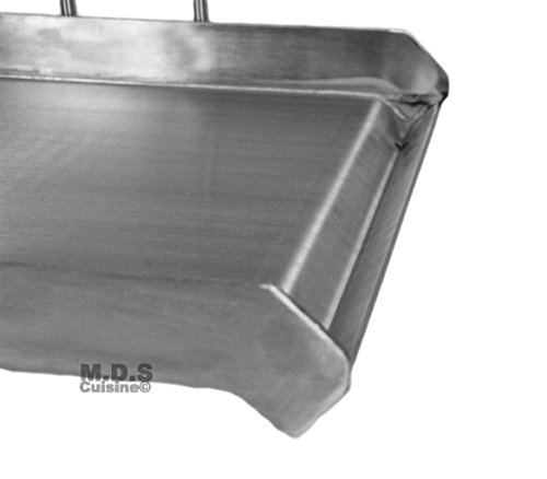 Stainless Steel Flat Top Comal Plancha 18"x16" inch BBQ Griddle for cooking with Outdoors Stove or Grill catering
