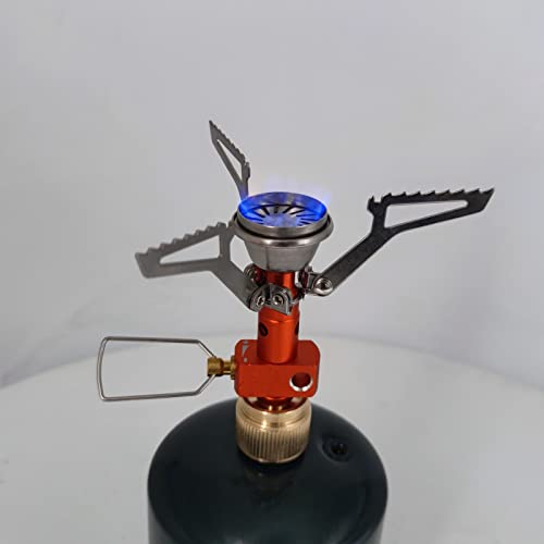 MENSI Propane Gas Camping Stove Adapter 1LB Small Tank Convert to EN417 Bottle Thread 7/16" Brass Adapter