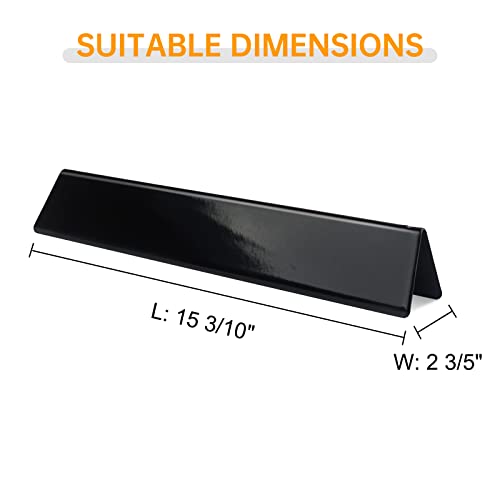 NEURARC 15.3 Inch Flavorizer Bars for Weber Spirit 300 Series E-310, E-320, S-310, S-320 with Front Mounted Control Panel,Porcelain-enameled 5-Pack Heat Plates for Weber Spirit I & Spirit II,16GA