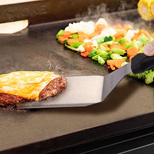 Anpro Griddle Accessories Set for Blackstone and Camp Chef Griddle, 15 PCS Flat Top Grill Accessories Set with Griddle Scraper, Metal Spatula, Egg Rings for Outdoor BBQ, Camping, Gifts for Fathers Day