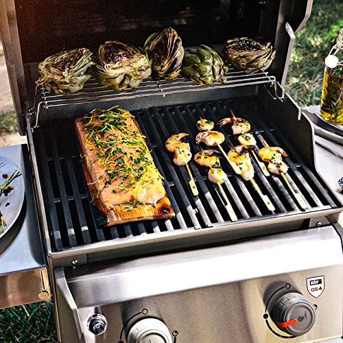 Utheer 7638 17.5 Inch Cast Iron Grill Grates Replacement for Weber Spirit I & II 300 Series, Spirit 700, Genesis 1000-3500, Spirit E/S-310, E/S-320, E/S-330, Genesis Silver Gold Platinum B/C, 7639