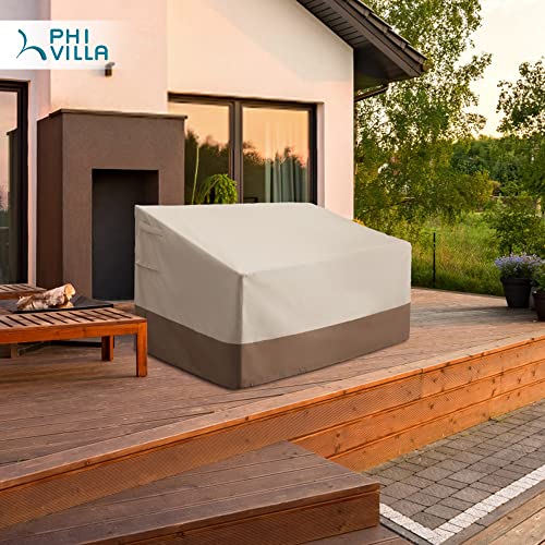 PHI VILLA 65" L x 24" D x 49" H Outdoor BBQ Grill Cover with Weather Resistant Fabric, Large Grill Cover Heavy Duty, Rip-Proof,UV-Resistant Medium