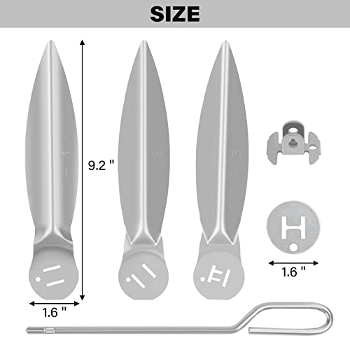 GARNETIN 22-1/2-Inch One-Touch Cleaning System Kit for Weber Charcoal Grills, 7444 Replacement Parts Grill Accessories for Weber Kettle Grills, Silver-USA Made