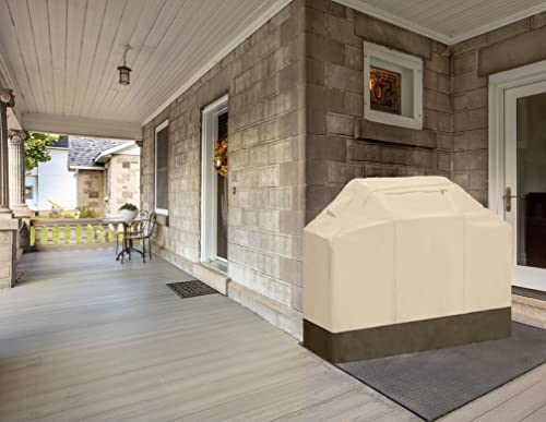 PHI VILLA 65" L x 24" D x 49" H Outdoor BBQ Grill Cover with Weather Resistant Fabric, Large Grill Cover Heavy Duty, Rip-Proof,UV-Resistant Medium