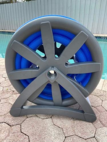 SmartClear SPAGHR001 Swimming Pool Storage Reel β Hose Not Included β Lightweight, Durable Design, Chemical and Weather-Resistant, Grey