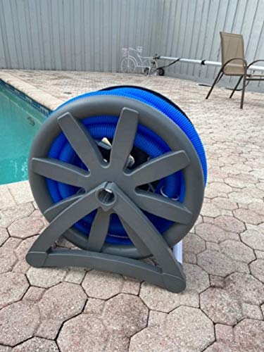 SmartClear SPAGHR001 Swimming Pool Storage Reel β Hose Not Included β Lightweight, Durable Design, Chemical and Weather-Resistant, Grey