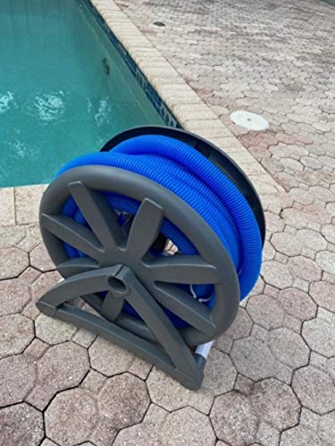 SmartClear SPAGHR001 Swimming Pool Storage Reel β Hose Not Included β Lightweight, Durable Design, Chemical and Weather-Resistant, Grey