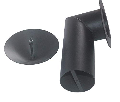 Homesicker Smoke Stack with Gasket Replacment for Traeger, Pit Boss, Camp Chef and Other Pellet Grills Smokers