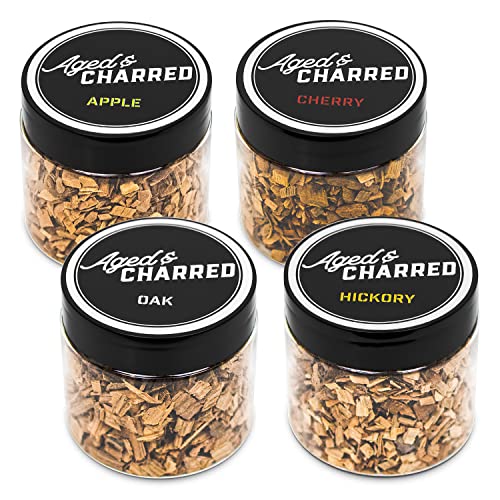 Save 10% on Wood Chips Bundles for Cocktail Smoker Kit: Variety + Bold + Fruit 12-Pack for Whiskey Bourbon Smoking Kits and Smoker Tops by Aged & Charred.