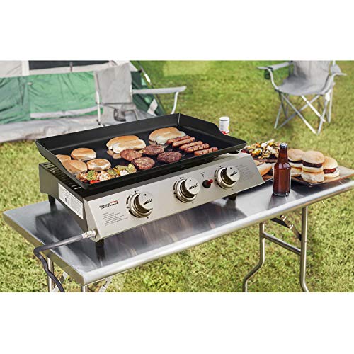 Royal Gourmet PD1300 Portable 3-Burner Propane Gas Grill Griddle,Black