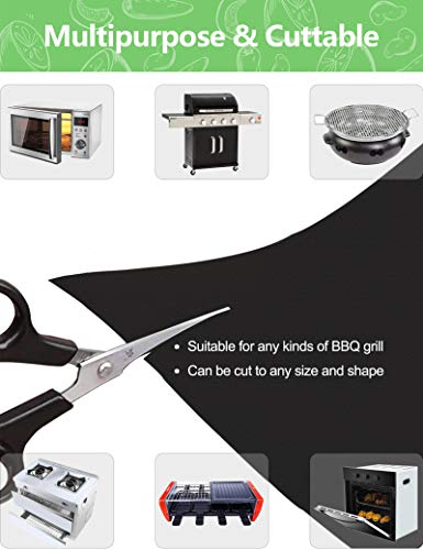 Grill Mat 6 Pcs, 100% Non-Stick HEADMALL BBQ Mats, Easy to Clean, For Barbecue Grilling & Baking, Electric Grill Gas Charcoal BBQ - 15.75 x 13 inch