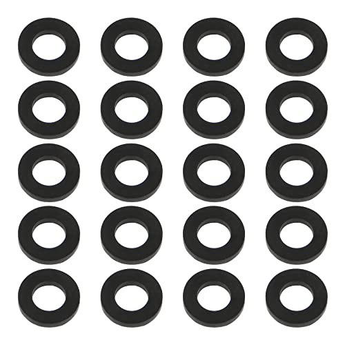 Hicello 20Pcs Propane O-Ring Rubber Washers Propane Gas Adapter Accessories Soft Rubber Pipe Connector Replacement Parts Gas Leakage Prevent 0.716" Out Diameter 0.393" Inner Diameter
