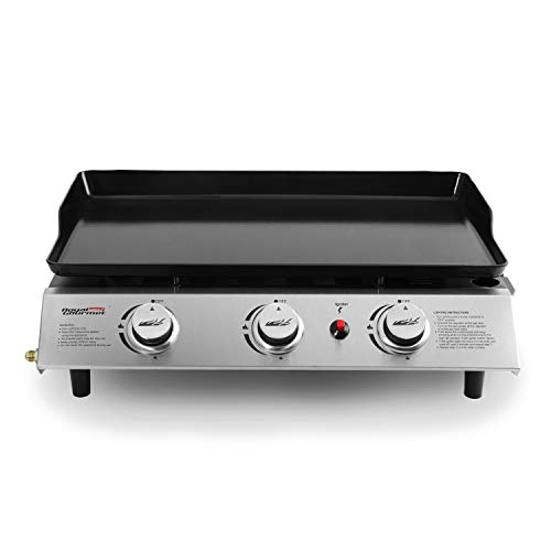 Royal Gourmet PD1300 Portable 3-Burner Propane Gas Grill Griddle,Black