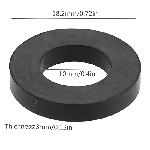 Hicello 20Pcs Propane O-Ring Rubber Washers Propane Gas Adapter Accessories Soft Rubber Pipe Connector Replacement Parts Gas Leakage Prevent 0.716" Out Diameter 0.393" Inner Diameter