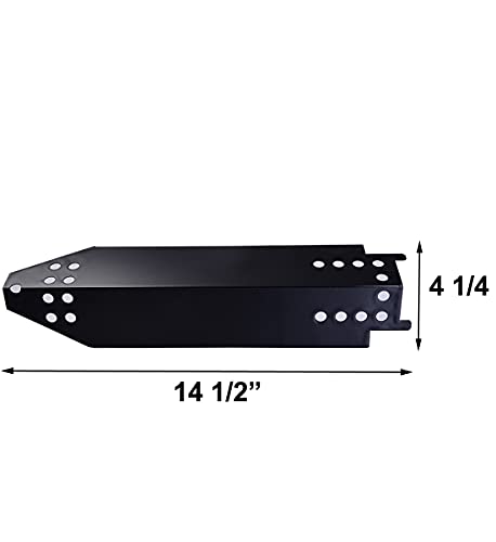 Htanch PN6281(4-Pack) SA5491 (4-Pack) 14 1/2" Porcelain Steel Heat Plate and Burner Replacement for Kenmore 415.16128010, 415.90111110 Charbroil 463235714