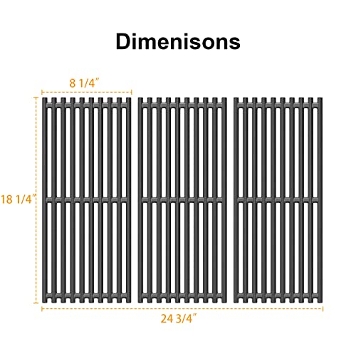 BBQ-PLUS Grill Grate Replacement for Charbroil 463241014 463246909 463269011 466241013 463243812 G526-0007-W1 463241013 466241013 463273614 463269411,3 Pack