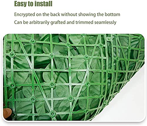 HACSYP Expandable Faux Privacy Fence Artificial Ivy Leaf Screening Roll 1 * 1m Plastic Privacy Screening Garden Fence | UV Fade Protected Wall Landscaping Fencing Panel for Outdoor Decor