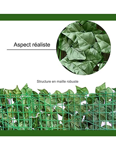 Artificial Ivy Privacy Fence Screen Artificial Green Wall,Artificial Green Wall, Plant Wall Panel Screen Fencing Roll Ivy Privacy Screen Outdoor Wall Covering(Size:1x1m/3.28x3.28ft)