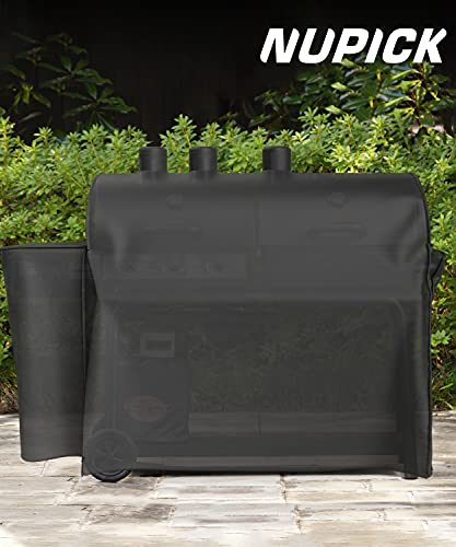 NUPICK 8080 Grill Cover for Char-Griller 5050 Duo Grill, Heavy Duty and Waterproof Grill Cover, All Weather Protection