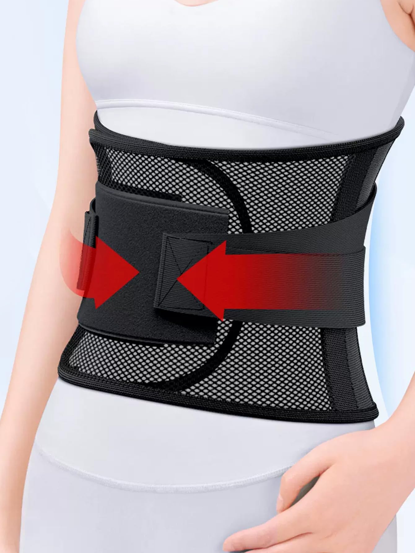Z ZEAMO Back Brace for Men & Women with Lumbar Pad,Lumbar Support Belt for Lower Back Pain Relief with Pulley System,(Size: XL)