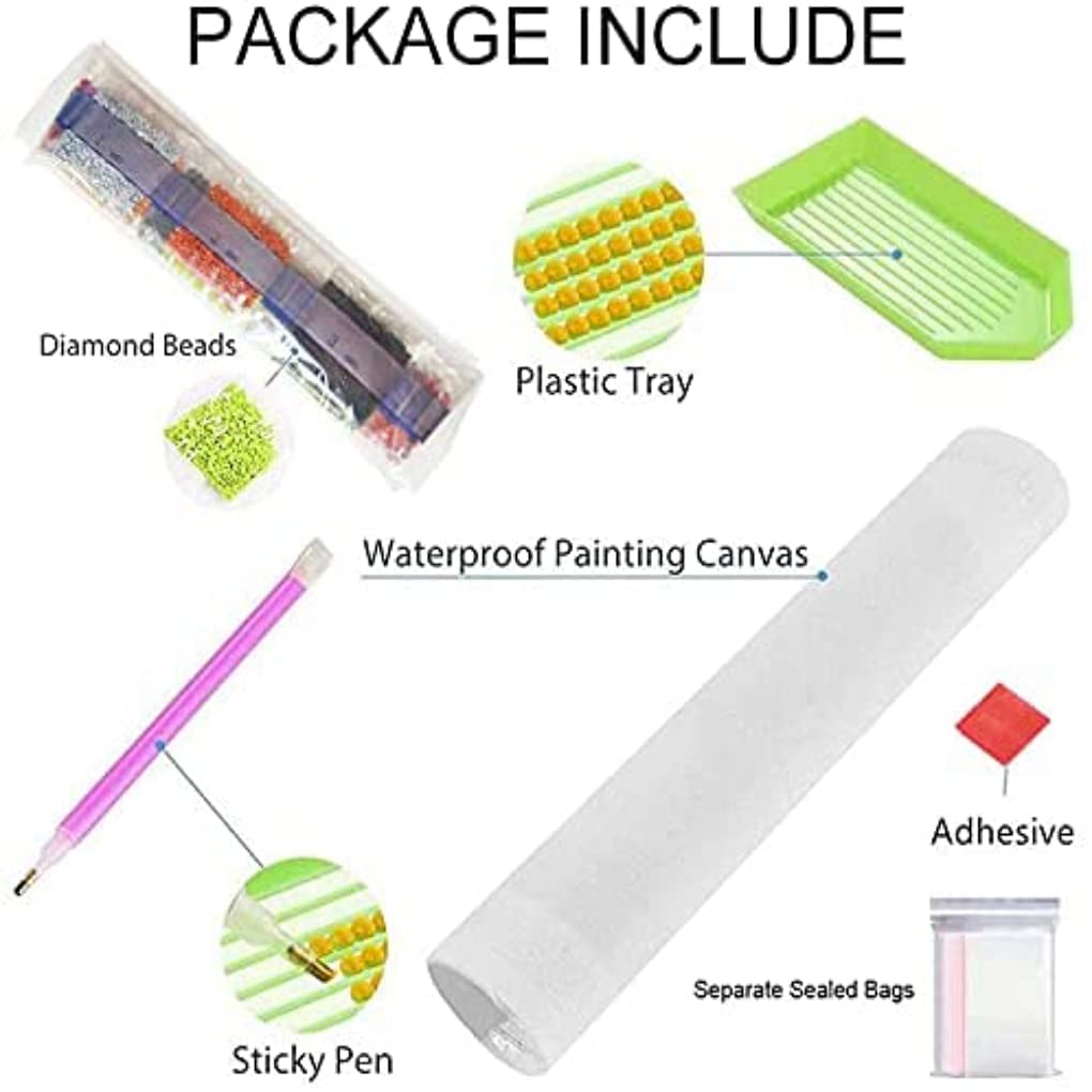 SOTYIOO Diamond Painting Kits for Adults. Flowers Diamond Art Full Drill Round Gem Art 5D Diamond Dots Suitable Home Wall Decor 12x16inch