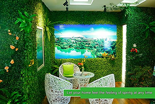 AI HUI Artificial Ivy Privacy Fence Screen 2PCS Square Greenery Walls Outdoor Privacy Screen Halloween Decorations Grass Backdrop Wall Panels for Indoor Garden Fence Greenery Walls